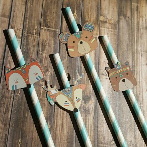 Tribal Animal Faces Clipart Cute Clip Art, Woodland Clipart, Tribal ...