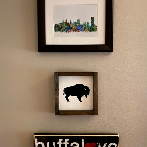 Buffalove Rustic Wooden Sign - Etsy