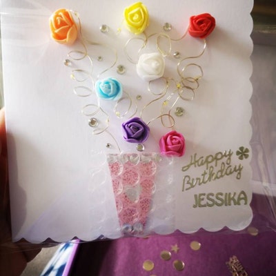 Light up Cards Led Cards Light up Birthday Cards Hearts and Flowers ...