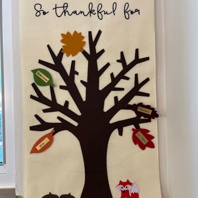 Thankful Tree Thanksgiving Countdown Calendar, Thanksgiving Decor, Fall ...