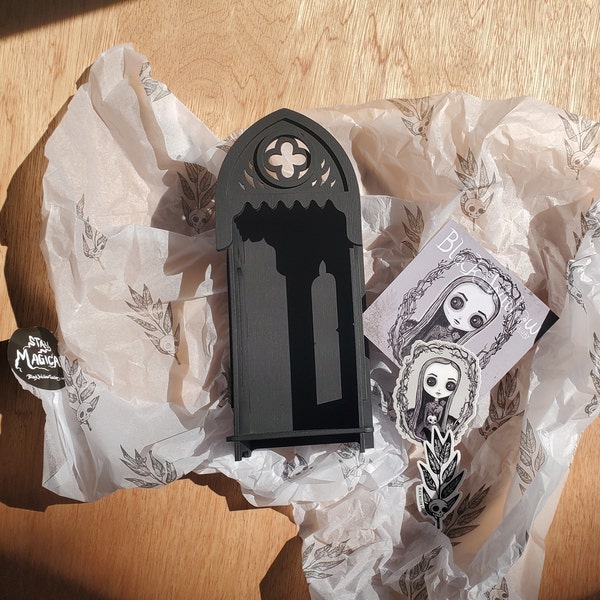 Gothic Temple Wooden Small Niche Crypt - Etsy