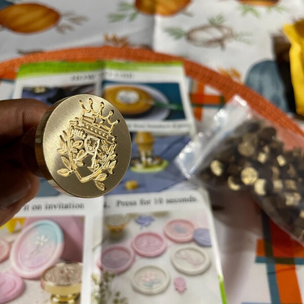 Wax Seal Stamp, Custom Wax Seal Stamp Kit, Personalized Letter Wax ...