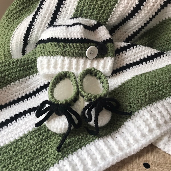 Crochet Woodland Heather Baby Blanket Pattern - Etsy