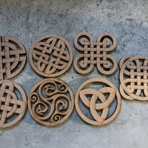 7 Celtic Knots Pendant. Laser Cut Files SVG, PDF, CDR Digital Product ...