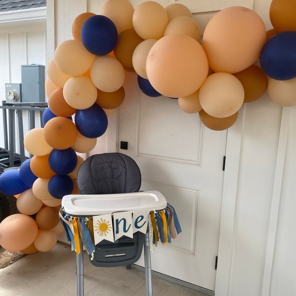Boy Sunshine Banner, First Trip Around the Sun Theme, Sun High Chair ...