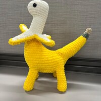 Bananasaurus Dinosaur NO SEW Crochet Pattern - Etsy Canada