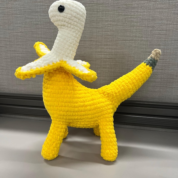 Bananasaurus Dinosaur NO SEW Crochet Pattern - Etsy