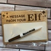 Elf Goodbye Letter Sign SVG Laser Cut File for Glowforge Departure ...