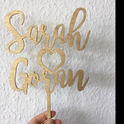 Cake Topper Wood Cake Topper Laser Cut Wedding Signs Custom - Etsy