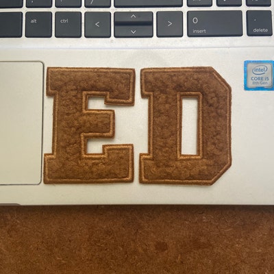 Black English Letters Patch Alphabet Chenille Embroidered Patches for ...