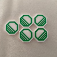 Keyforge Ward and Enrage Tokens Black - Etsy