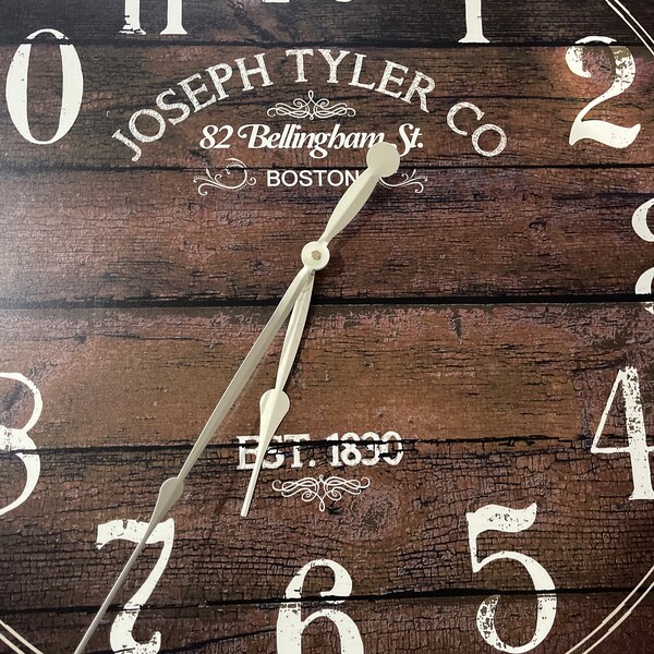 Chestnut Brown Wall Clock, Large Wall Clock, Choose From 8 Sizes. Extra ...