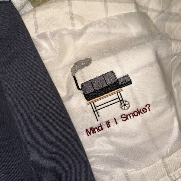 BBQ Smoker Grill - Machine Embroidery Design, Vintage Charcoal Grill ...