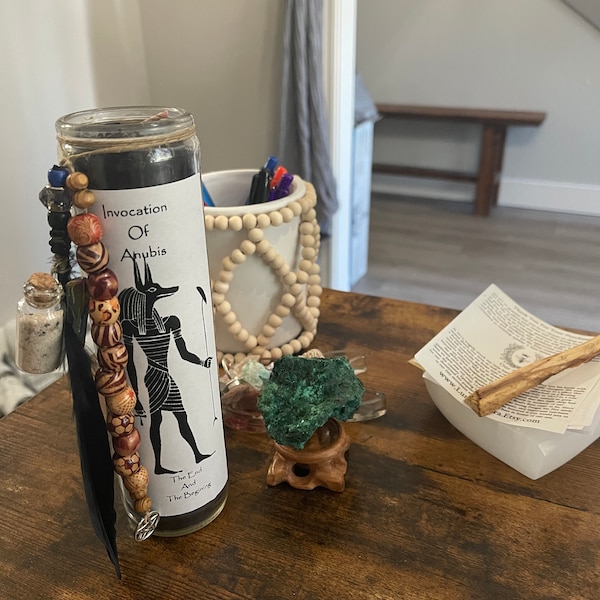 Anubis Ritual Candle. Astral Projection Spell. Reincarnation Candle ...