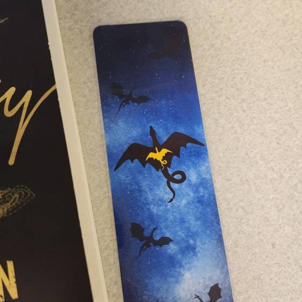Fantasy Dragon Bookmark, Handmade Bookmark, Fantasy Reader Bookmark ...