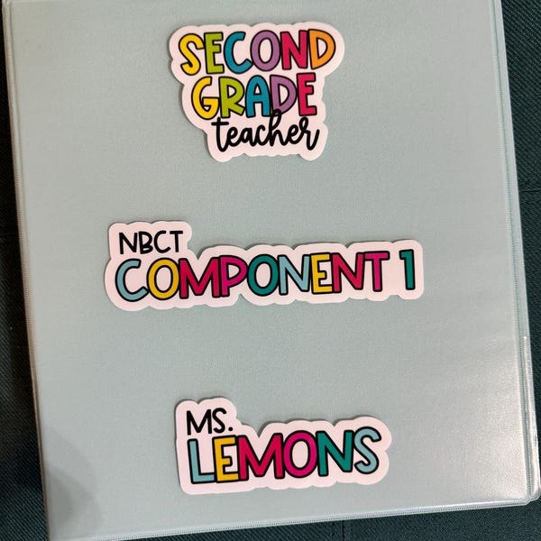 Personalized Teacher Name Sticker, Teacher Planner Stickers, Teacher ...