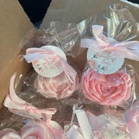 Winter Pink Bow Soap Favors Snowflake Baby Shower Girl Bulk Thank You ...