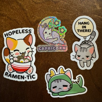 Kawaii Cat Workout Planner Stickers, Workout Reminders, Cute Planner ...