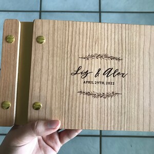 Oak Tree Wedding Guest Book Wood Guest Book Guest Book | Etsy