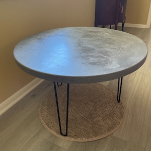 Concrete Kintsugi Round Coffee Table - Etsy