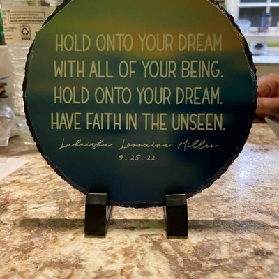 Personalized Slate Sign With Quote or Custom Wording, Tabletop Home ...