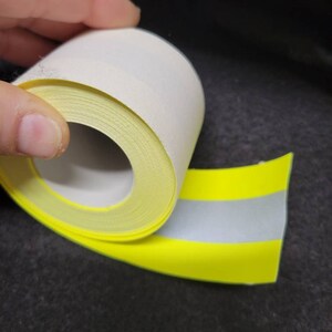 Sew on High Visibility Hi Vis Double Sided ELASTIC REFLECTIVE TAPE ...
