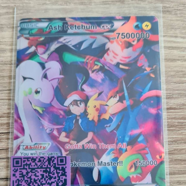 The Undefeatable Red Gx Pokemon Card - Etsy