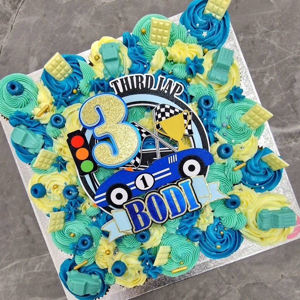 Fast One Cake Topper | Race Car Cake Topper | Racing Theme Cake Topper ...