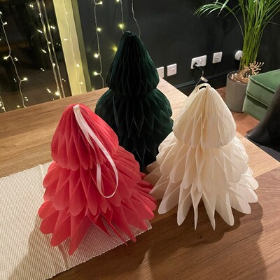 Tissue Paper Honeycomb Bell Hanging Decorations Various Colors paper ...