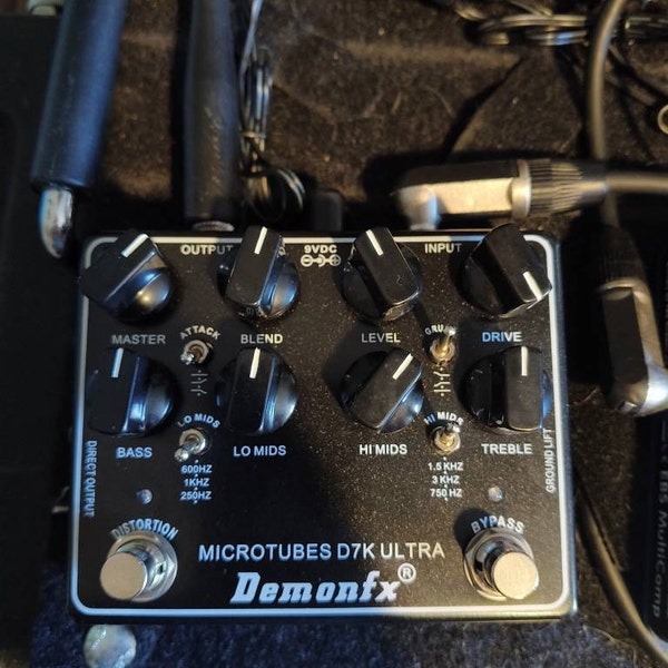 Demonfx Microtubes D7K Ultra V2 Bass Preamp Effect Pedal - Etsy