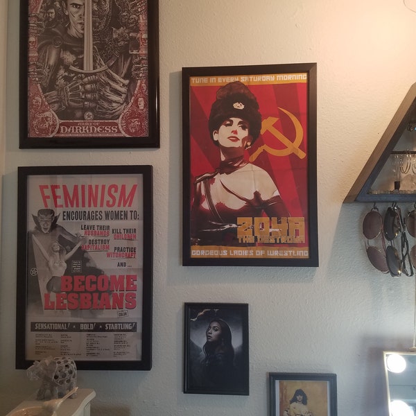 ZOYA the Destroya GLOW Wrestling Propaganda Print 11x17 Gorgeous Ladies ...