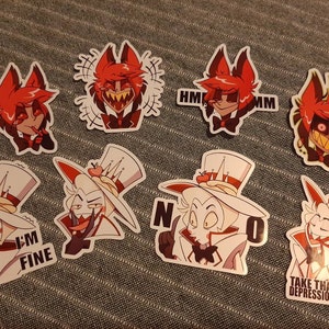 Vinyl Sticker Hazbin Hotel Adam First Man Dickmaster - Etsy