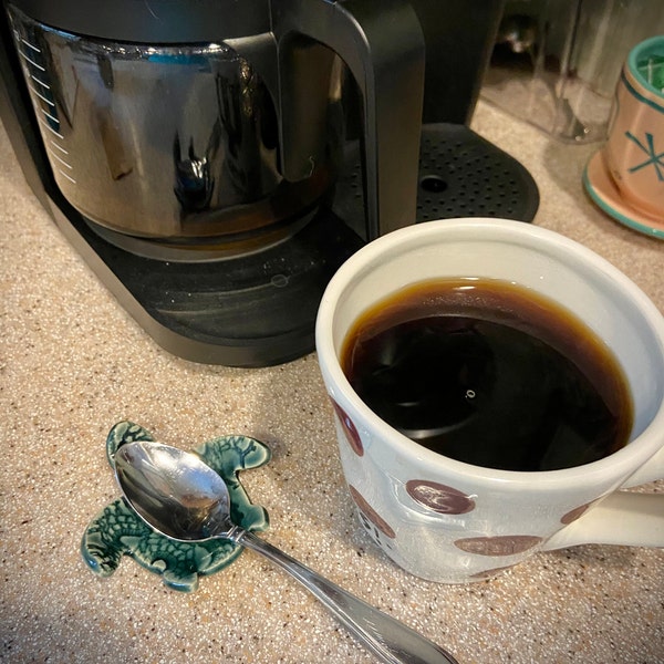 Made to Order -ceramic Sea Turtle- Coffee Spoon Rest- Tea Bag Rest ...