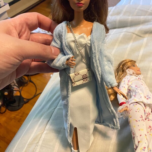 Halter Neck Dolls Prom Dress. 12inch Doll Dress Wedding Dress With Veil ...