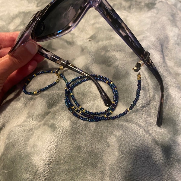 AMETHYST Gemstone Gold Lux Eyeglasses Sunglass Chain Cord - Etsy