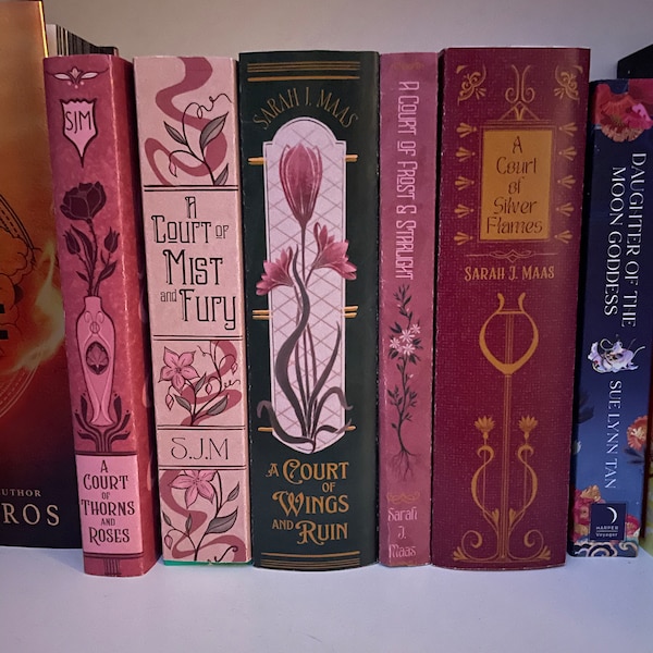 ACOTAR Paperback Vintage Dust Jackets Set, Digital Download, Officially ...