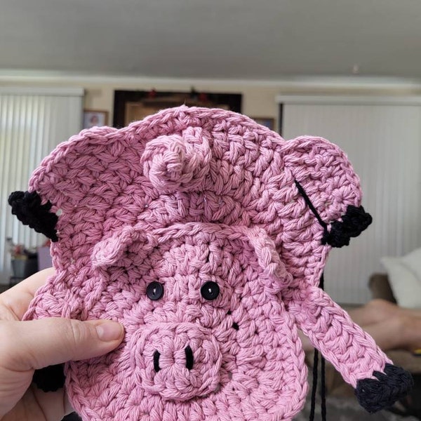 Pig Pot Holder CROCHET PATTERN - Etsy