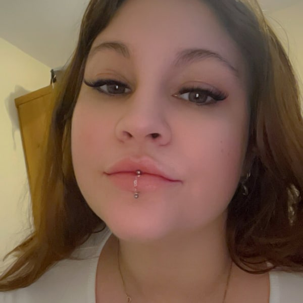 Handmade Vertical Labret Piercing Chain: Stainless Steel Lip Jewelry - Etsy