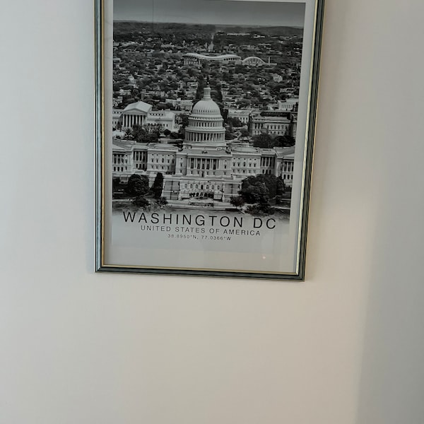 Washington DC Print: Black and White Capitol Building Art - Etsy