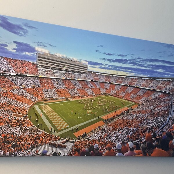 Neyland Stadium - Tennessee Vounteers Football Art - 36x20 Canvas - Etsy