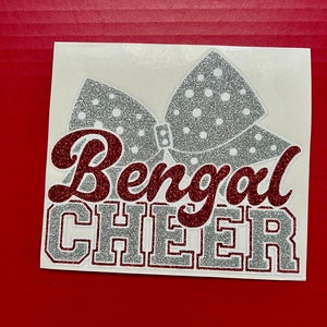 Custom Glitter Cheerleading T-shirts Personalized Team School Letters ...