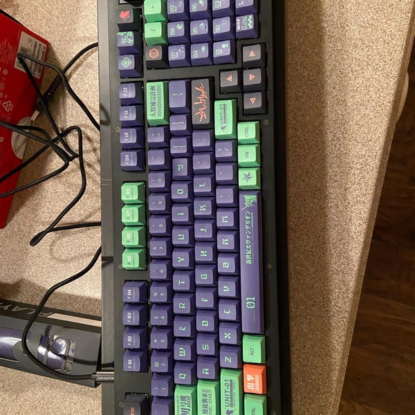 Eva Unit-01 Keycap Set, Cherry Profile, PBT, Cherry MX Stem, Dye-sub ...