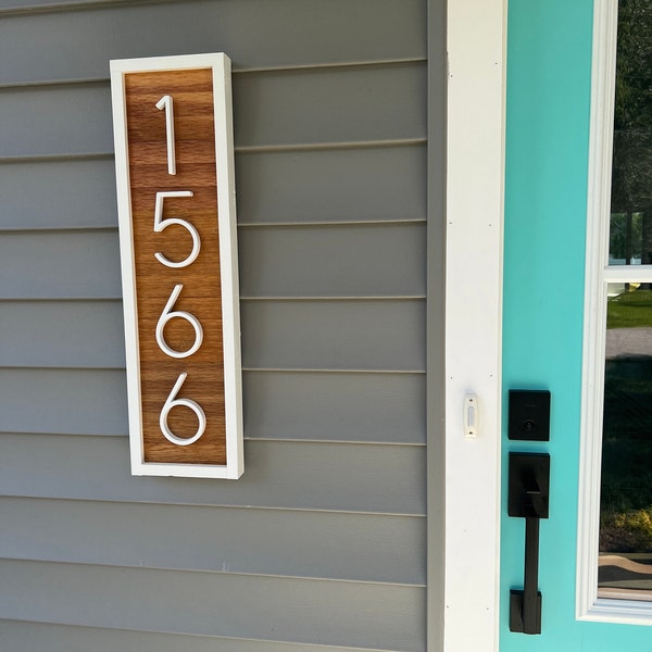 White Cedar | Cedar House Numbers | Cedaraddress Sign | White House ...