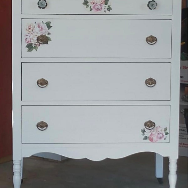 DELICATE ROSES, Rub on Transfers for Furniture, Redesign With Prima ...