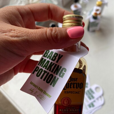 Baby Making Potion, Baby Shower, Give Baby a Cheer, Due Date Tag, Hang ...