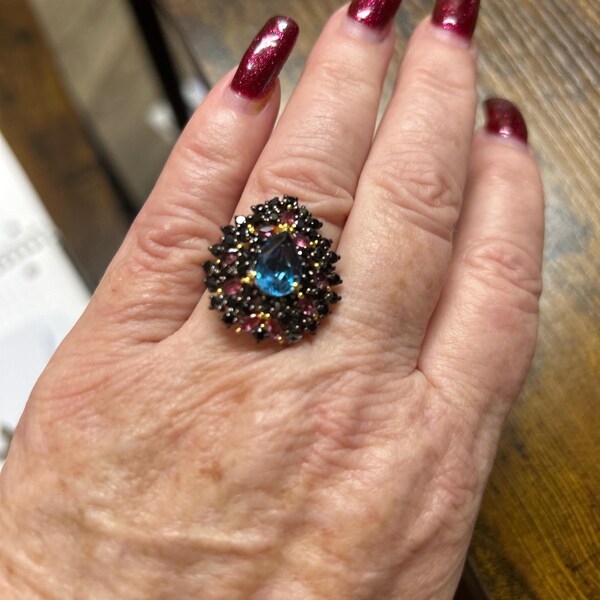 Two Finger Ring, Dual Finger Helix Ring, Double Finger Ring, High ...