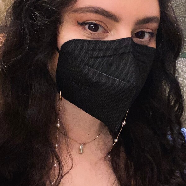 Pearl Mask Hanging Chain, Mask Chain, Face Mask Hanger, Mask Necklace ...