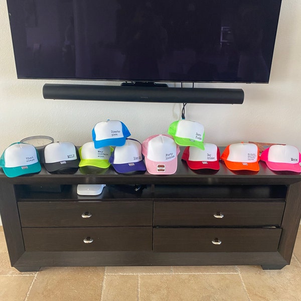 NEON PARTY Hats,bachelor Party Hat, Crew Hat, Team Crew, Totally ...