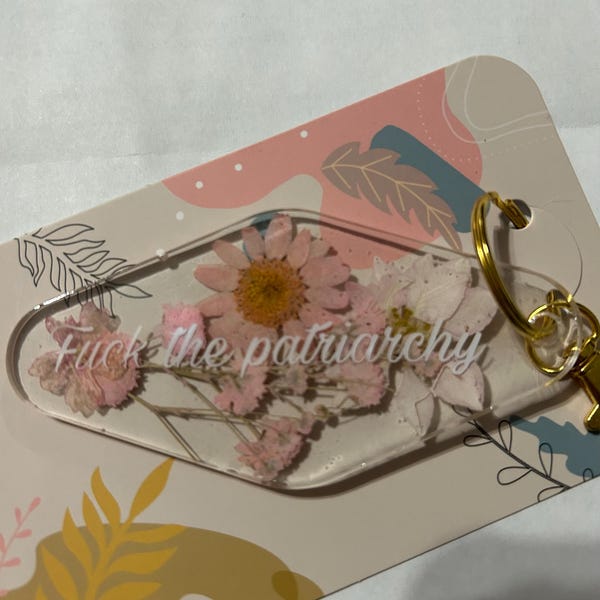 Dry Pressed Flower Keychain | Real Flower Resin Keychain | Birthday ...