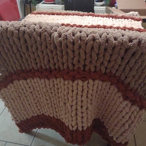 Chunky Rug Chunky Knit Carpet Giant Knit Throw Jumbo Knit - Etsy